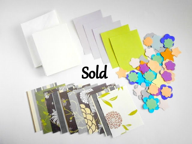 STUDIO PAPERMINTIES: Additional Note Card Craft Kits in my Etsy Shop