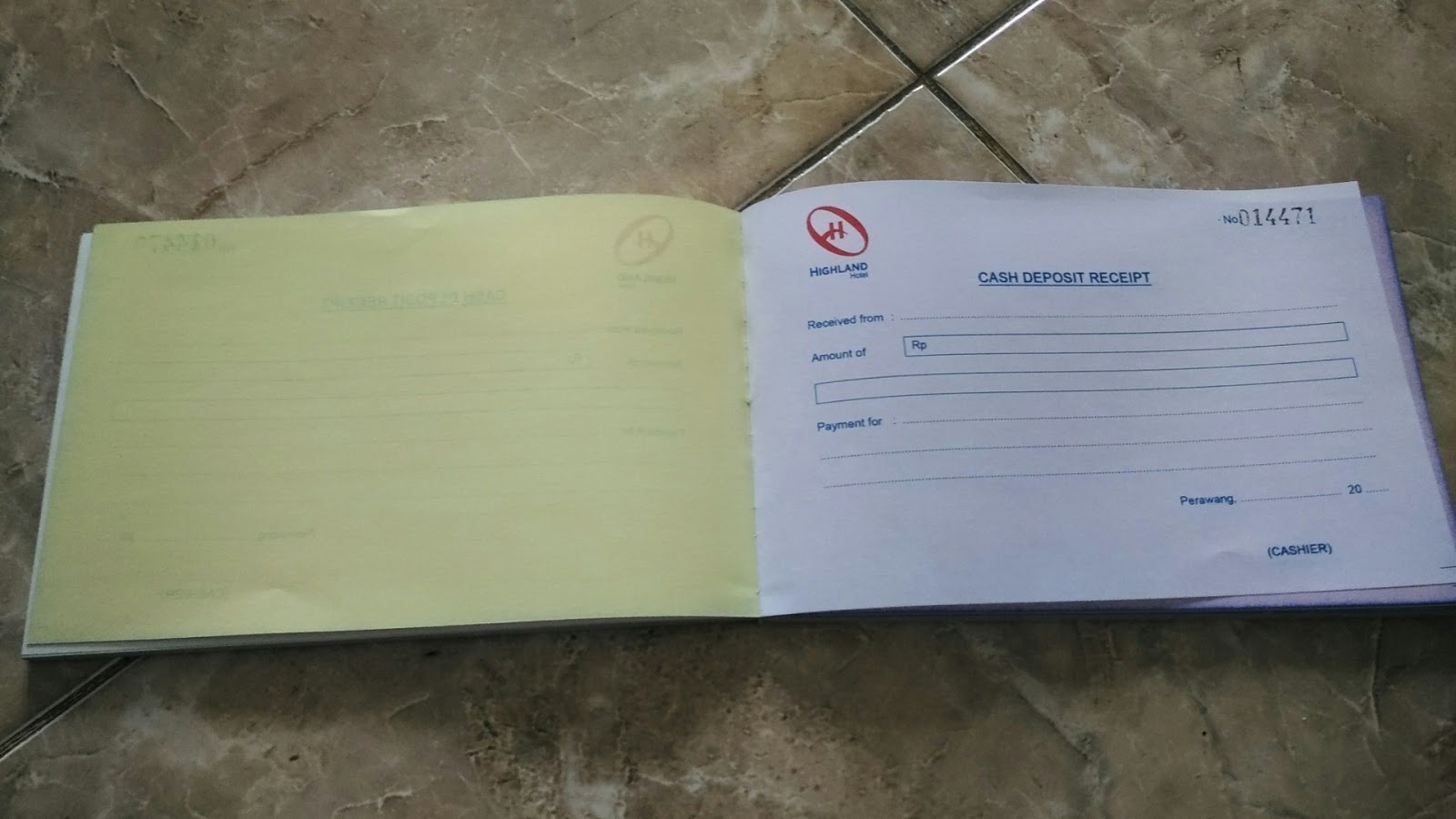 Surat Tanda Terima Setoran ~ Print Corner