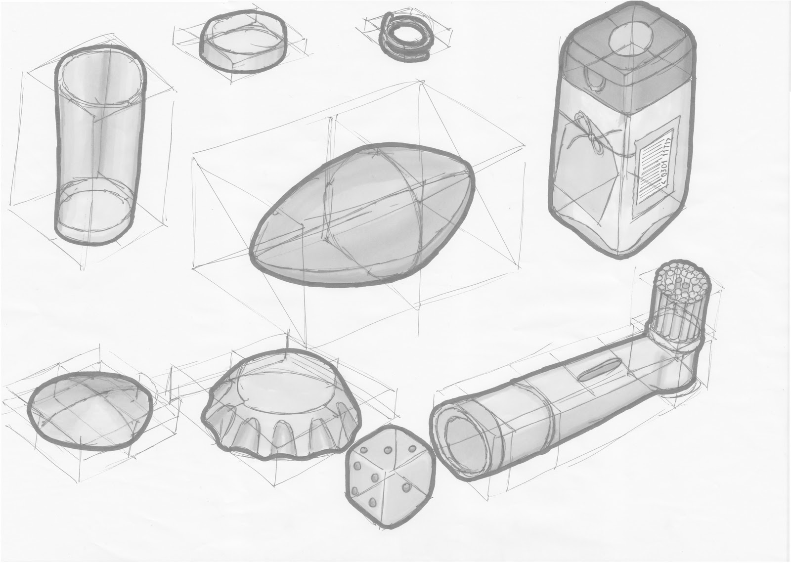 ART AND DESIGN STUDENT: Lots of Object Sketches