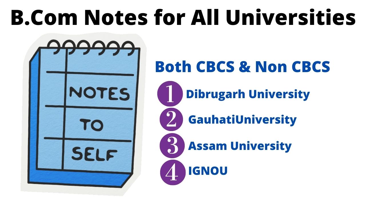 B.Com Notes (CBCS AND NON-CBCS) | B.Com Notes for All Universities