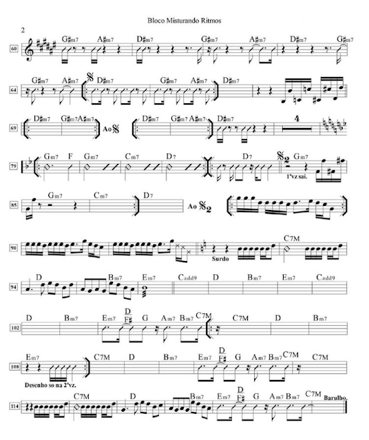 Nandinho Cavaco: Partitura - Nego Damoé - Misturando ritmos Nandinho Cavaco: Partitura - Nego Damoé - Misturando ritmos