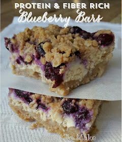 So Much To Make: Protein & Fiber Rich Blueberry Bars