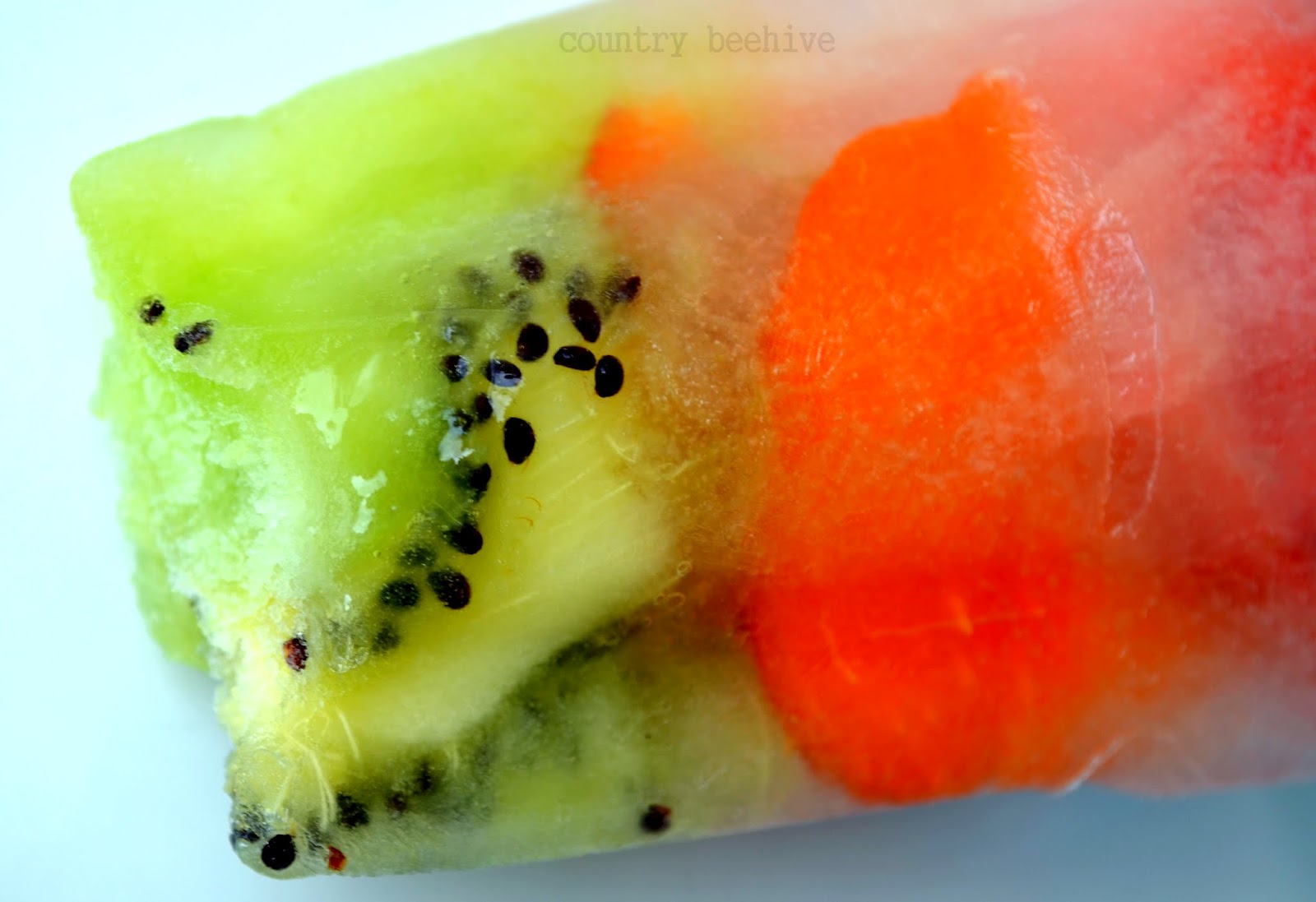 Country Beehive: Fruity ice lollies