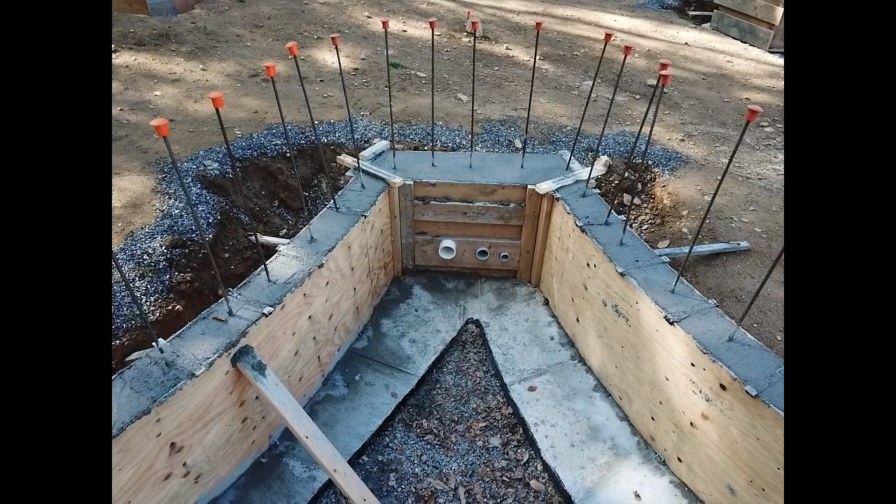Concrete Foundation Stem Wall Complete