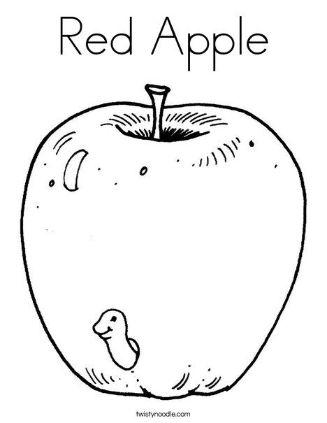 Red Coloring Page ~ Coloring Print