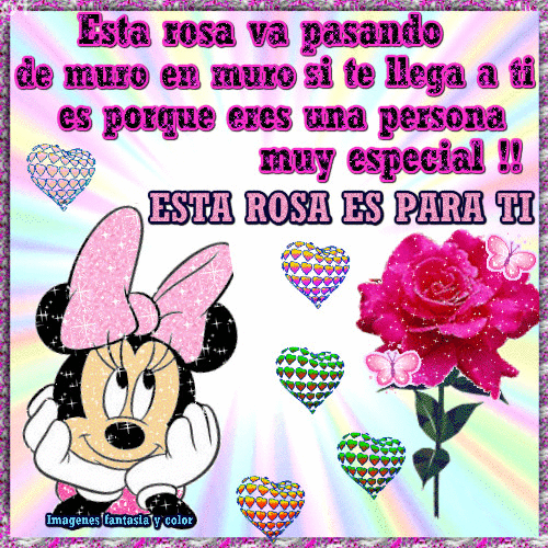 Imagenes, fantasia y color: ESTA ROSA VA PASANDO DE MURO EN MURO...