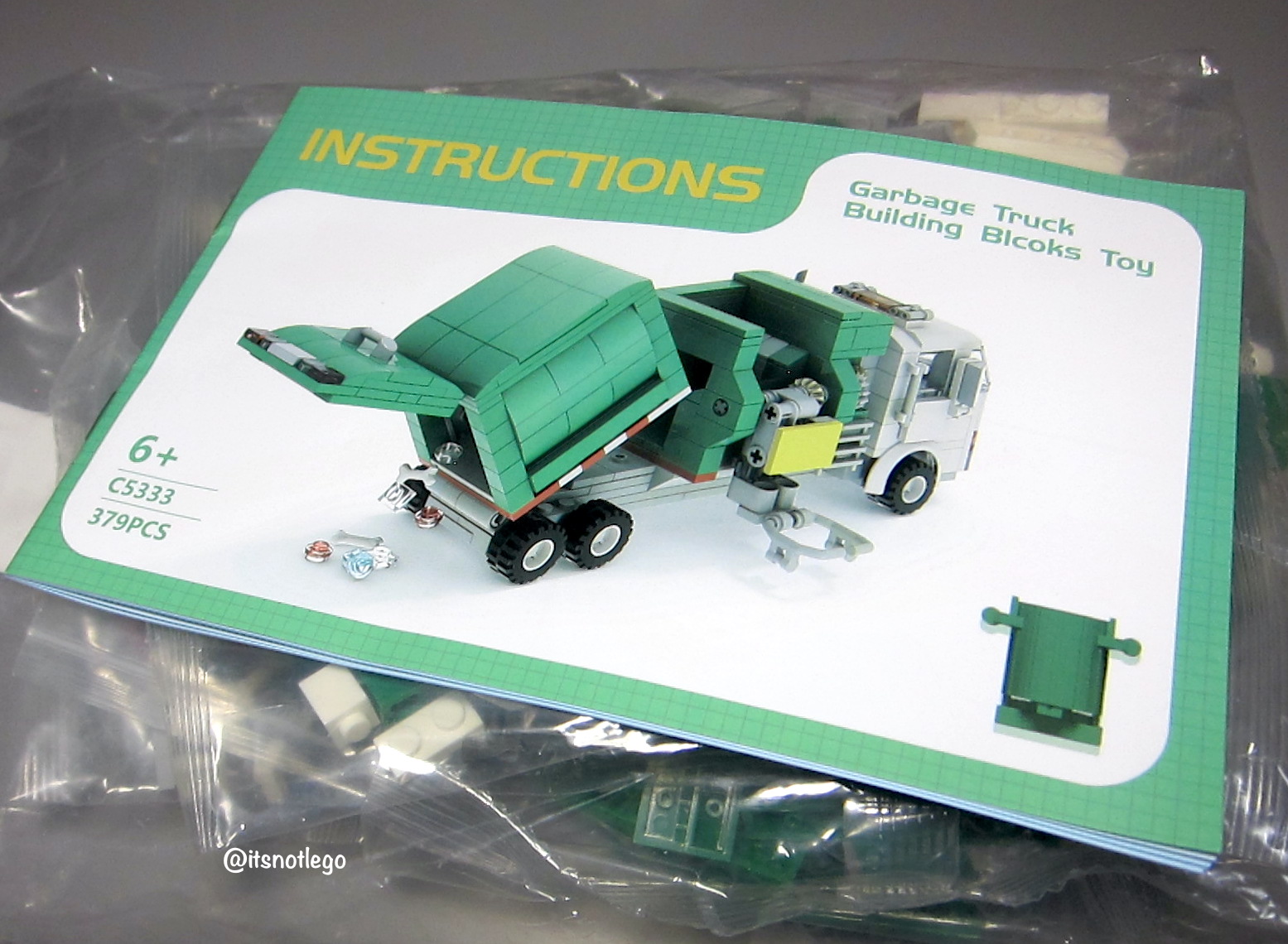 It's Not Lego: Garbage Truck MOC C5333 (Lego Ideas Garbage Truck)