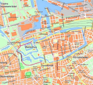 Map of Malmo