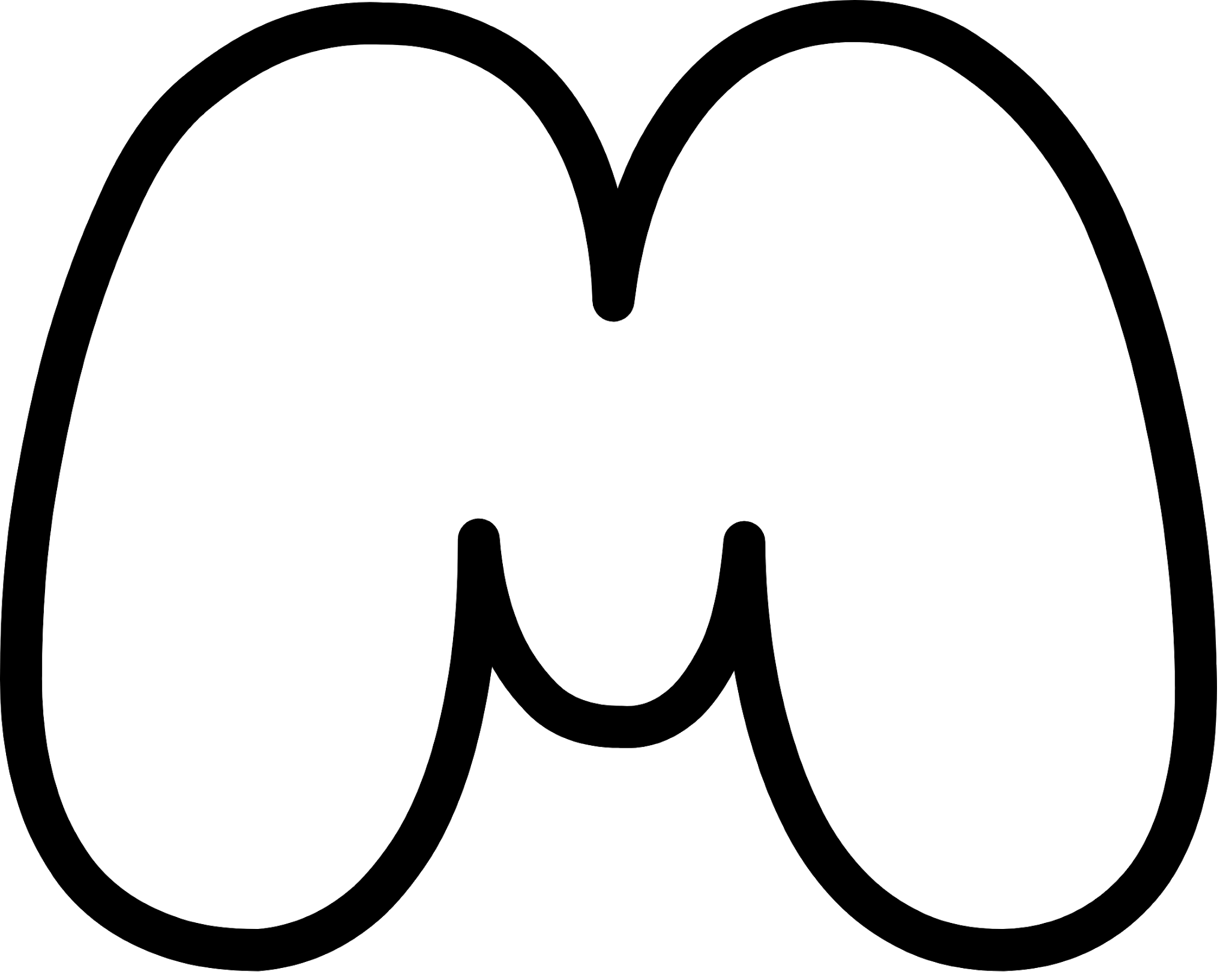 The Letter M In Bubble Letters - Formal Letter