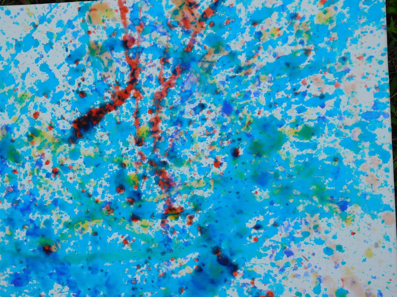 Art Project #42: Splatter Paint Canvas