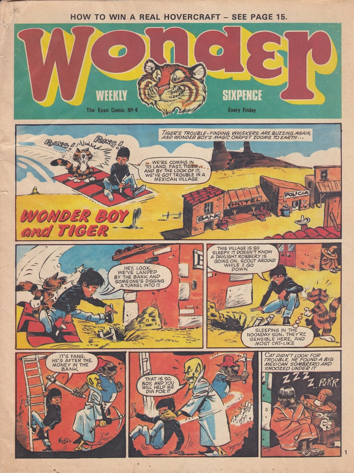 Boys Adventure Comics: Wonder comic from Esso - covers gallery, part 1 of 2