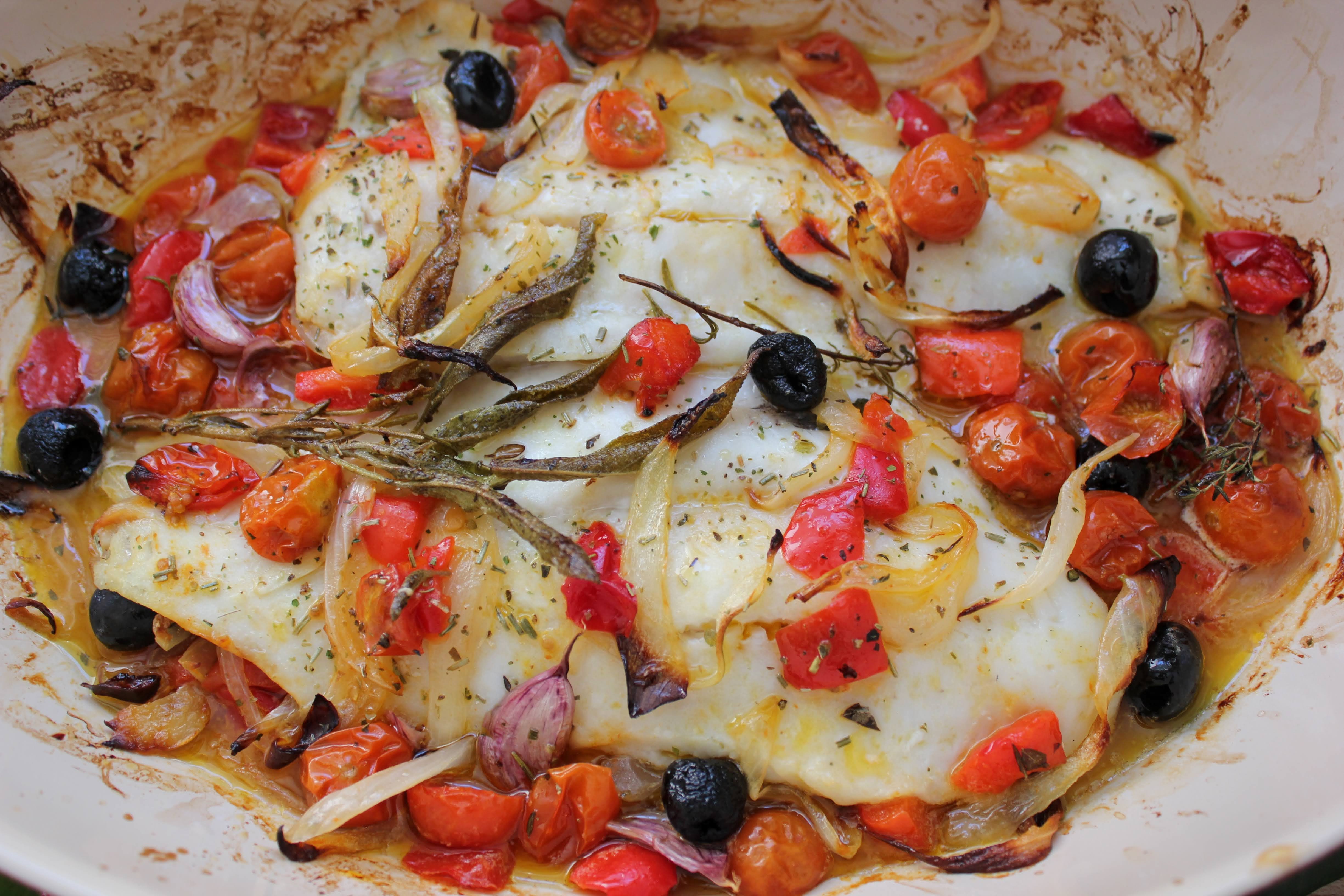 Filetes de merluza a la Toscana - Cocinando con las Chachas