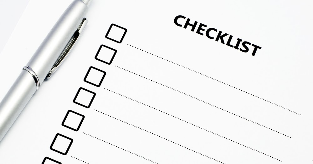 Mourne Training Services: MTS Recommends... Using a Checklist Approach ...