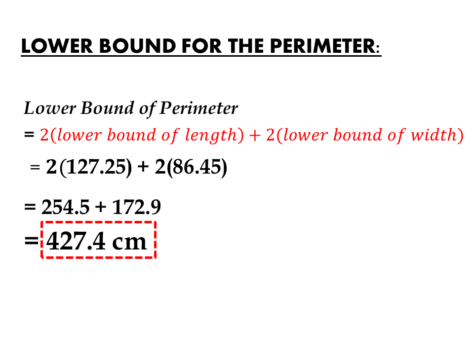 Lower Bound and Upper Bound of Perimeter | IGCSE at Mathematics Realm