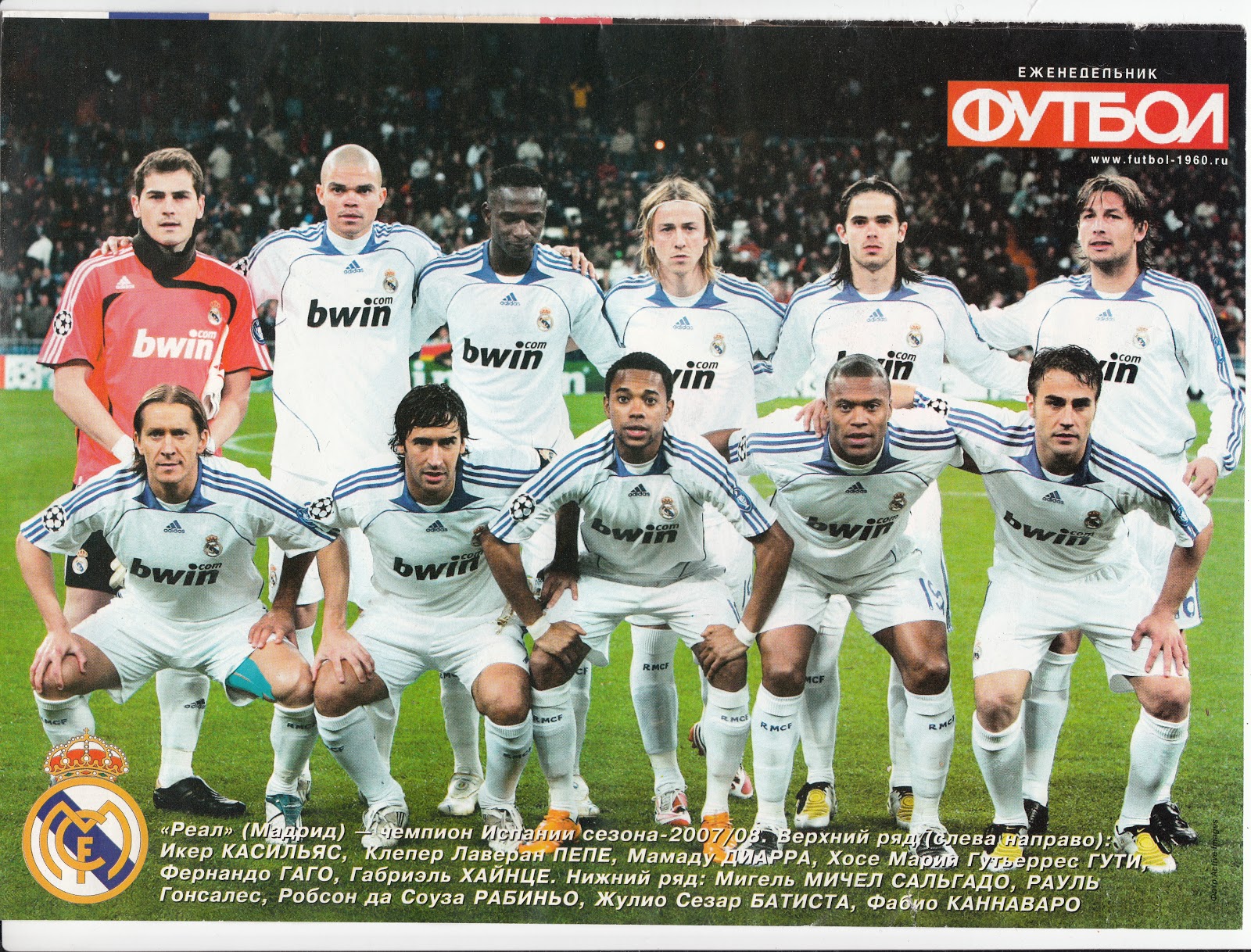 sport photo retro: Real Madrid 2008