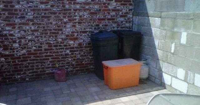 Custom Stoneworks & Design Inc.: Wall to hide trash cans or whatever ...