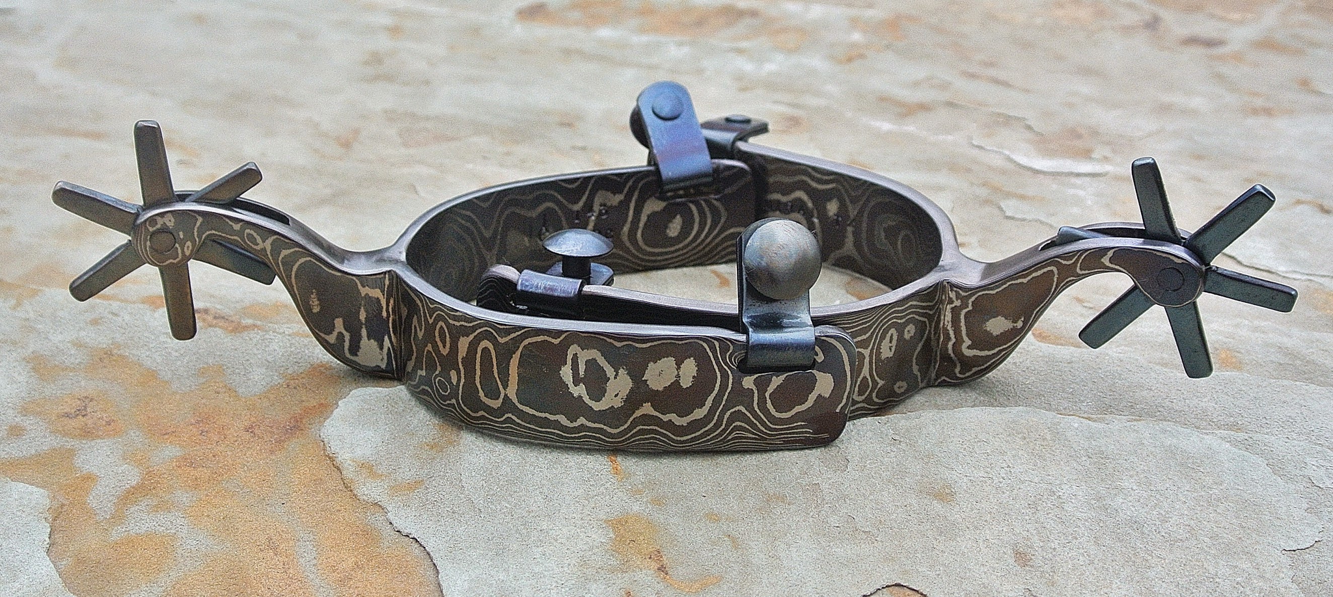 Chad's stuff: Damascus spurs, etc