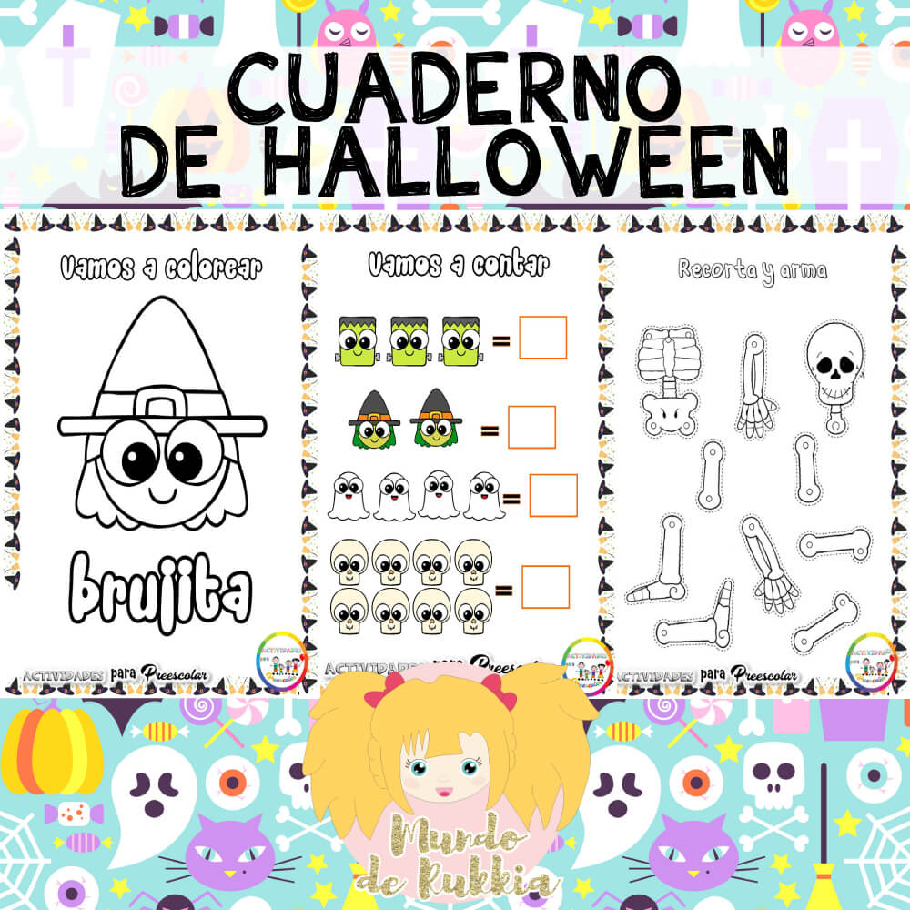 Cuaderno de Fichas para Halloween | Mundo de Rukkia