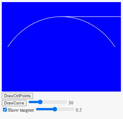 Hosee的空間: WebGL的繪製三次方貝茲曲線( Cubic bezier curve )的切線