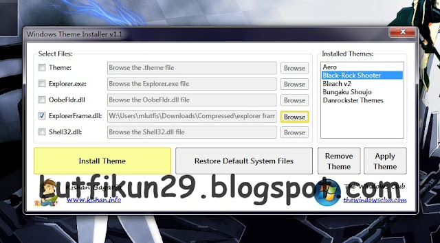 Tutorial Explorerframe.dll for Background Explorer | Lutfi-kun Theme Windows