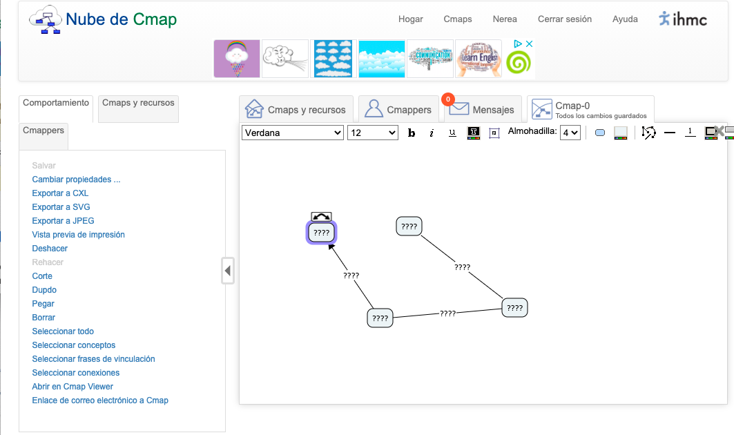 Tarea 4: Actividad 11. Captura cmap cloud.
