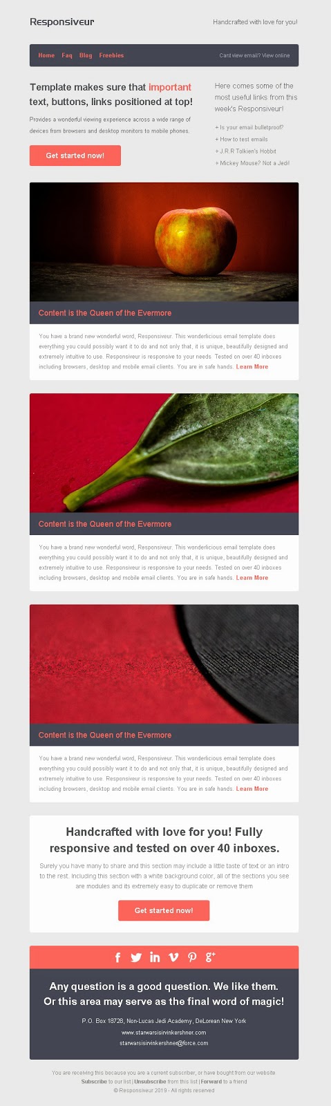 Html Email Newsletter Templates - Bulletproof Email Newsletter Templates
