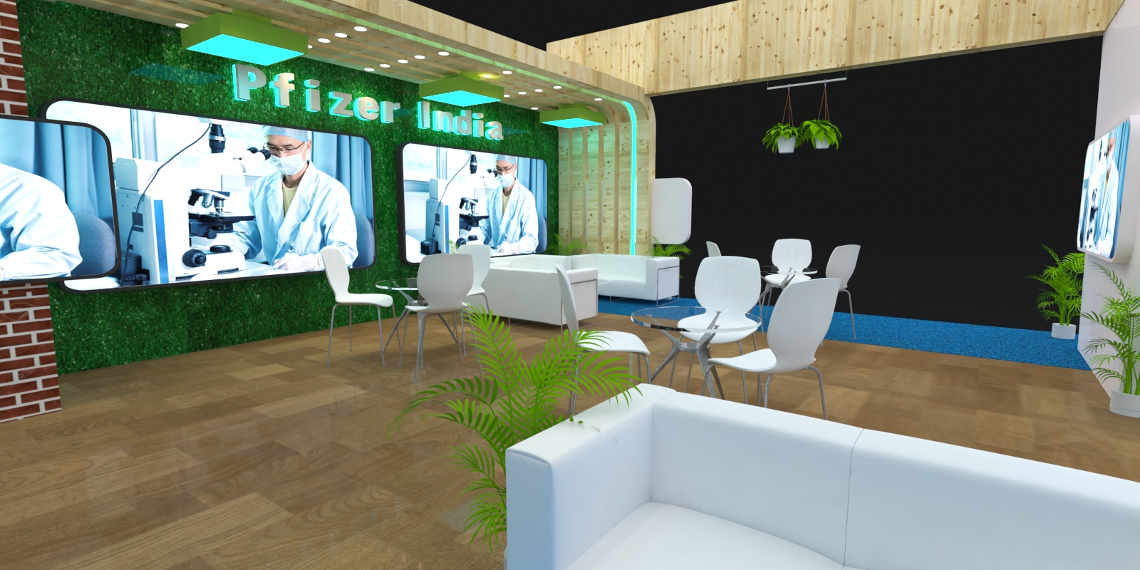 PFIZER BOOTH DESIGN BY SALMAN