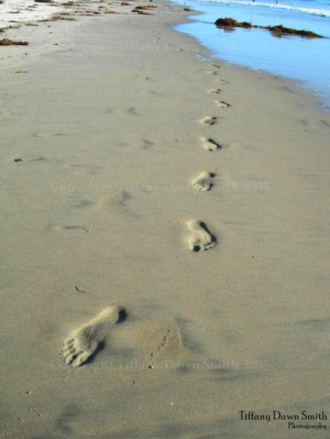 Tiffany Dawn Smith, Photographer: "Floating Footprints" Oceanside, CA 2008