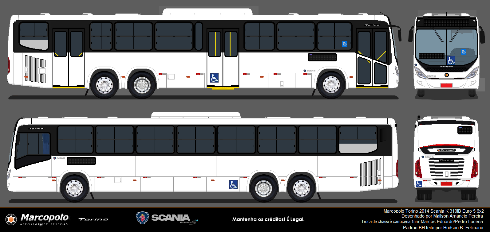TRANSFELICIANO COMANDO DA BUSOLOGIA : Marcopolo torino scania k310ib ...