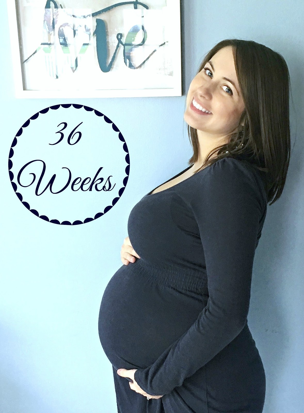 36 Weeks Pregnant Belly