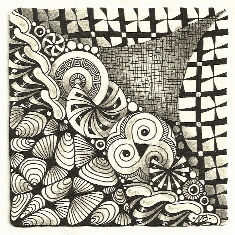 Tickled To Tangle: "It's a String Thing" #50 Tiles