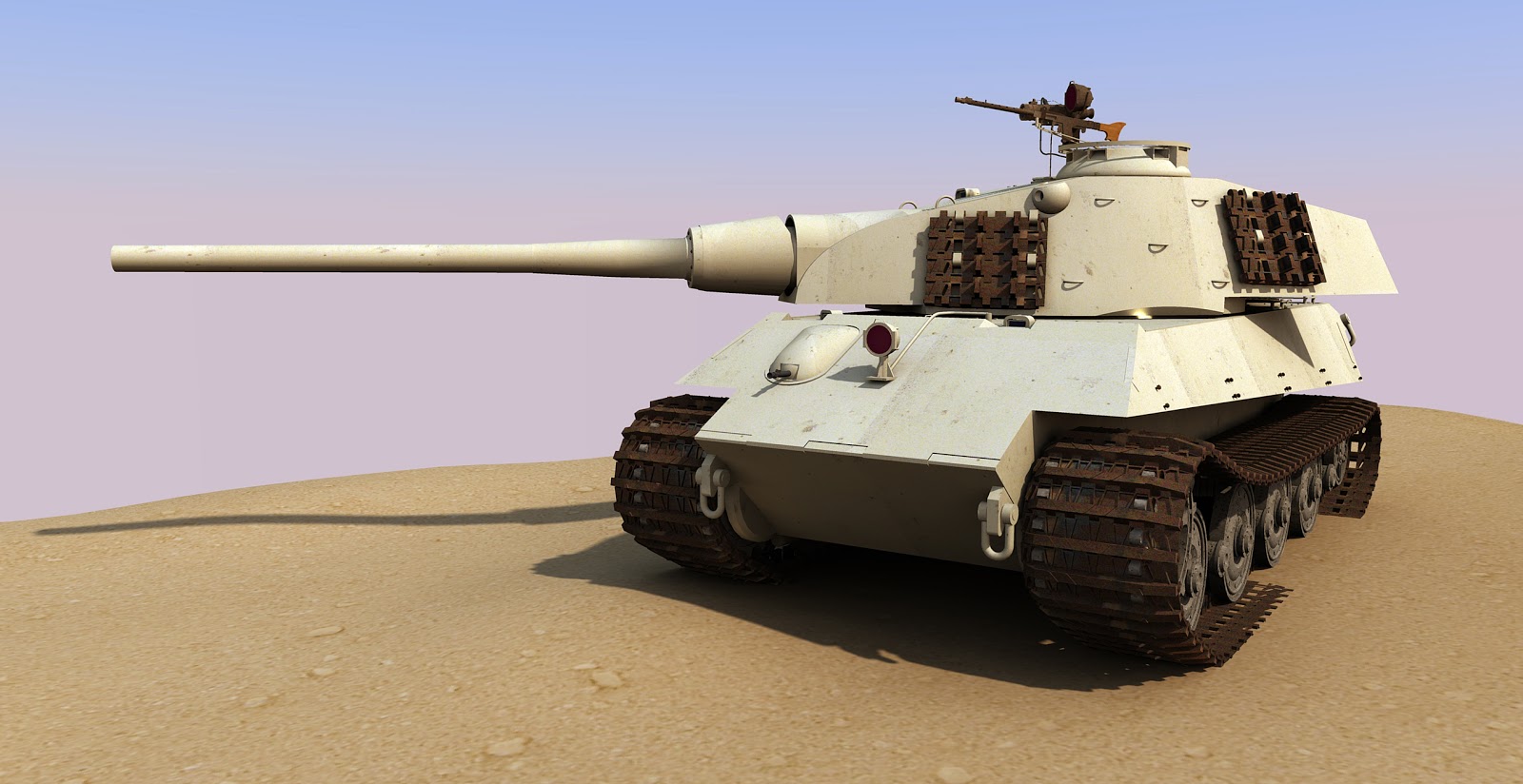 SketchUP Power 草圖力量: E75 with 128mm Pak44 L/55