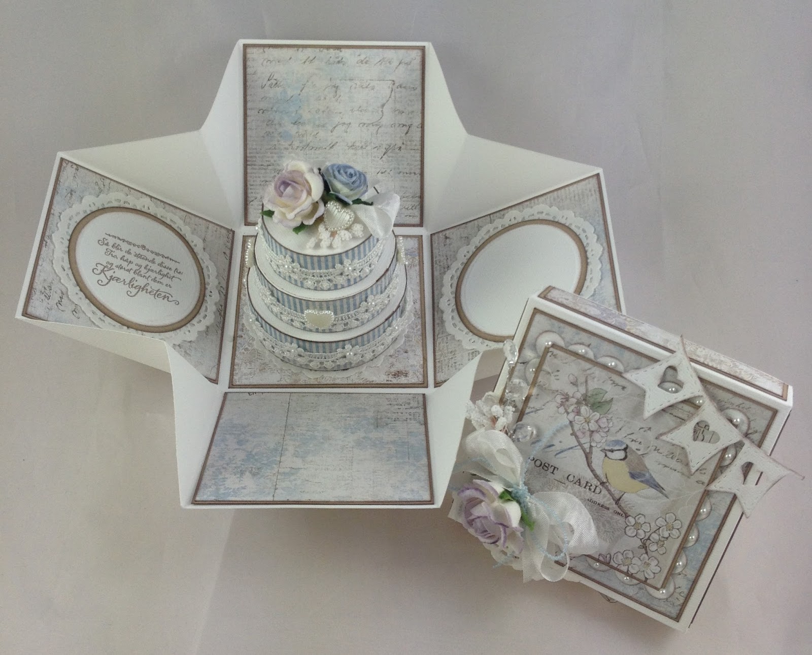 Kreativ Scrapping Blogg: Tutorial bryllups eksplosjonsboks