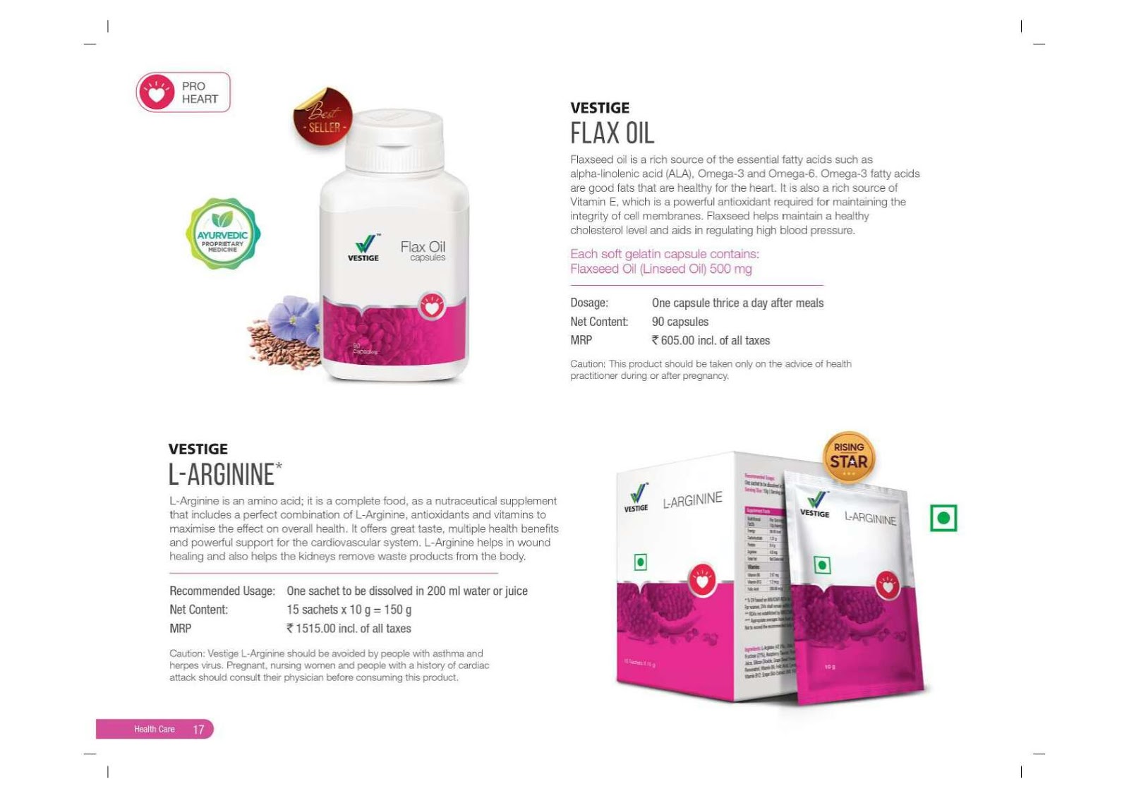 Vestige all products book catalogue - Vestige