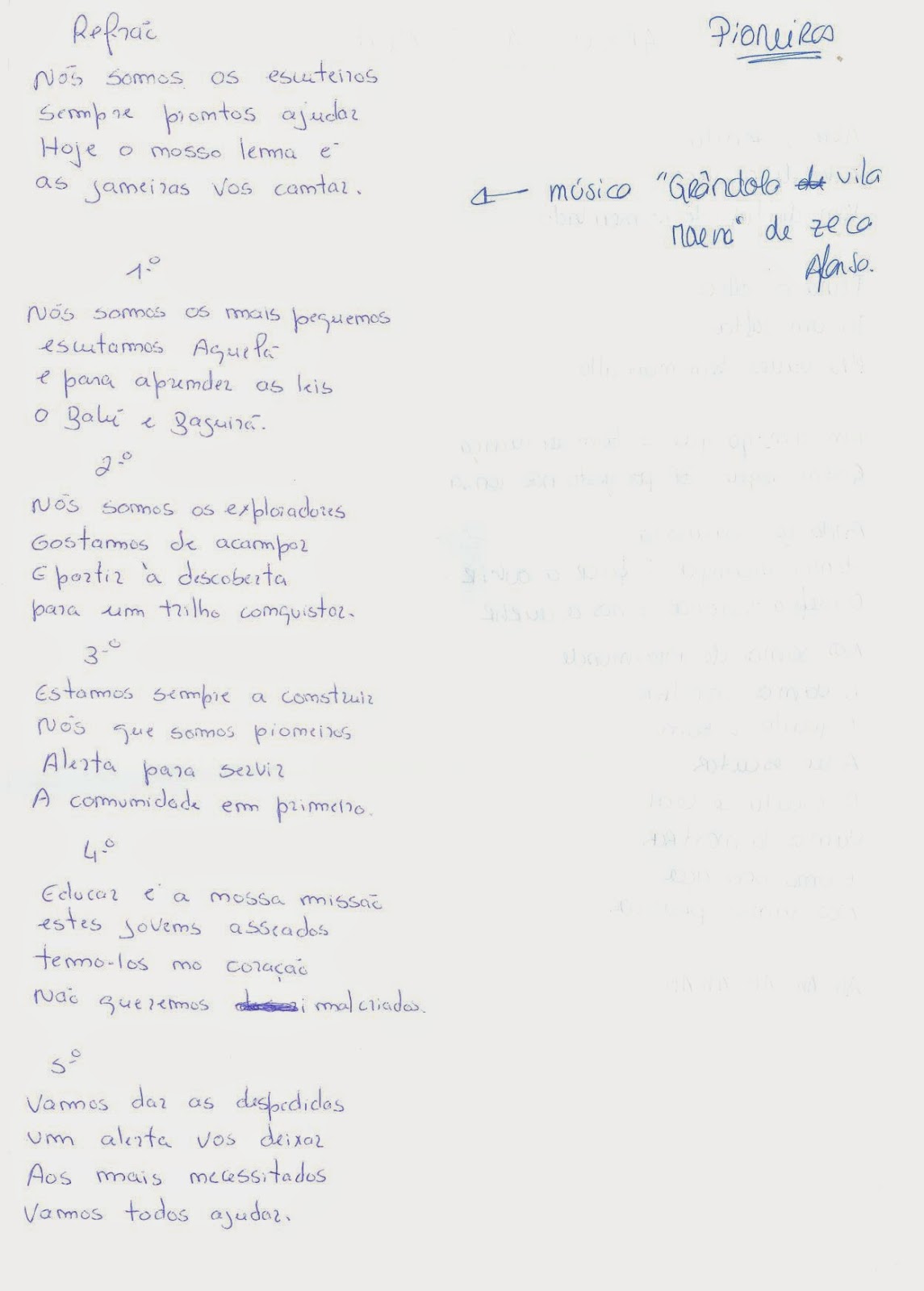 II Secção - Exploradores: Musicas para as Janeiras