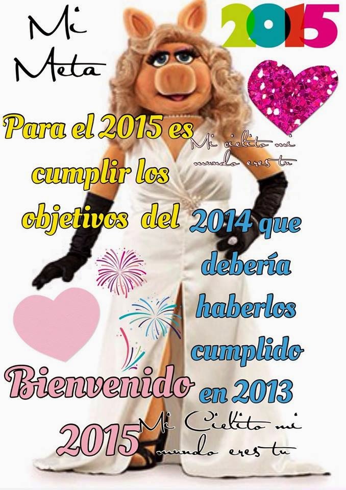 ღ Mi cielito mi mundo eres tu ღ: Mi meta para el 2015