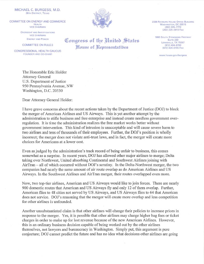 Formal Letter Format To Congressman - Formal Letter