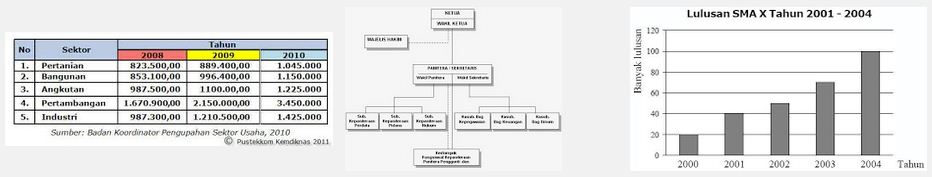 Pengertian Tabel, Grafik dan Bagan serta Contoh Cara Mengubah Sajian ...