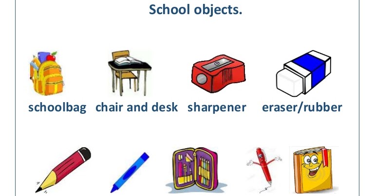 ENGLISH PROJECTS: SCHOOL OBJECTS