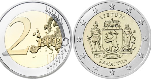 World Coin News: Lithuania 2 euro 2019 - Samogitia (Žemaitija)