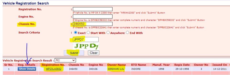How do I get a vehicle owner's details by the chassis number and engine number? || vehicle ...