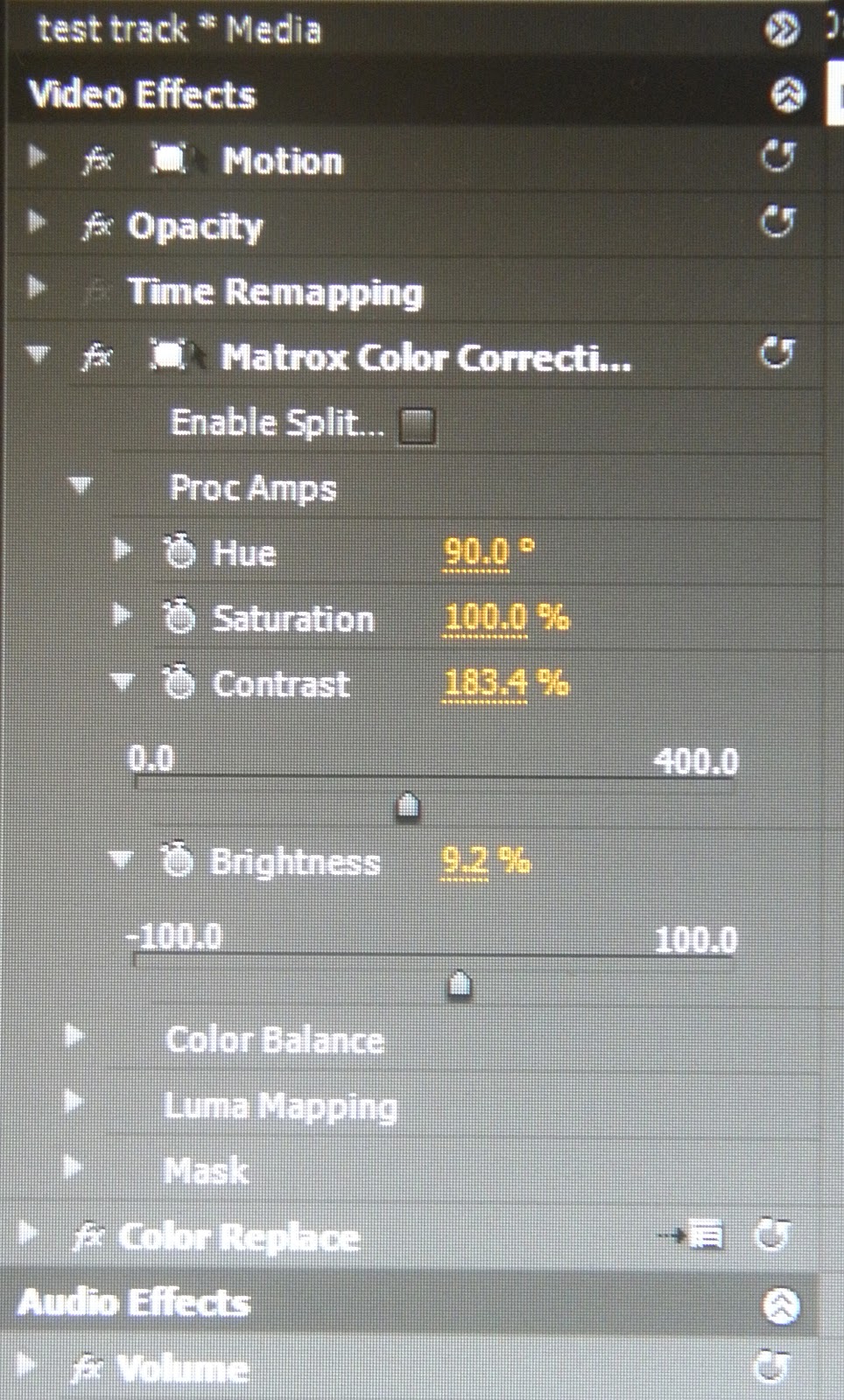 Advanced Portfolio: Edit Log / Editing