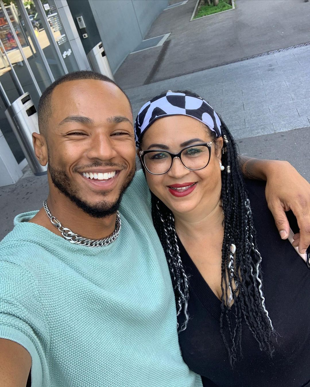 Photos of Ayoub Mutanda and his mother