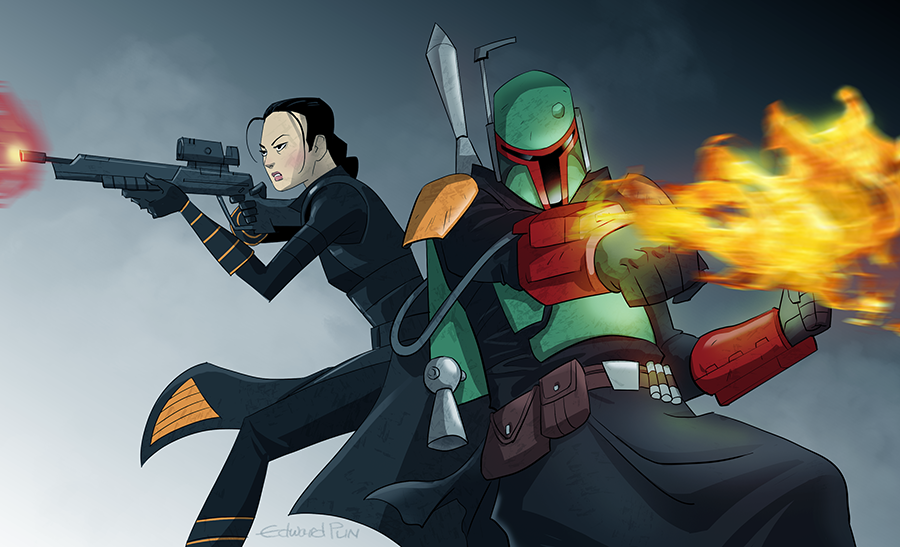 Edward Pun art blog: Book of Boba Fett