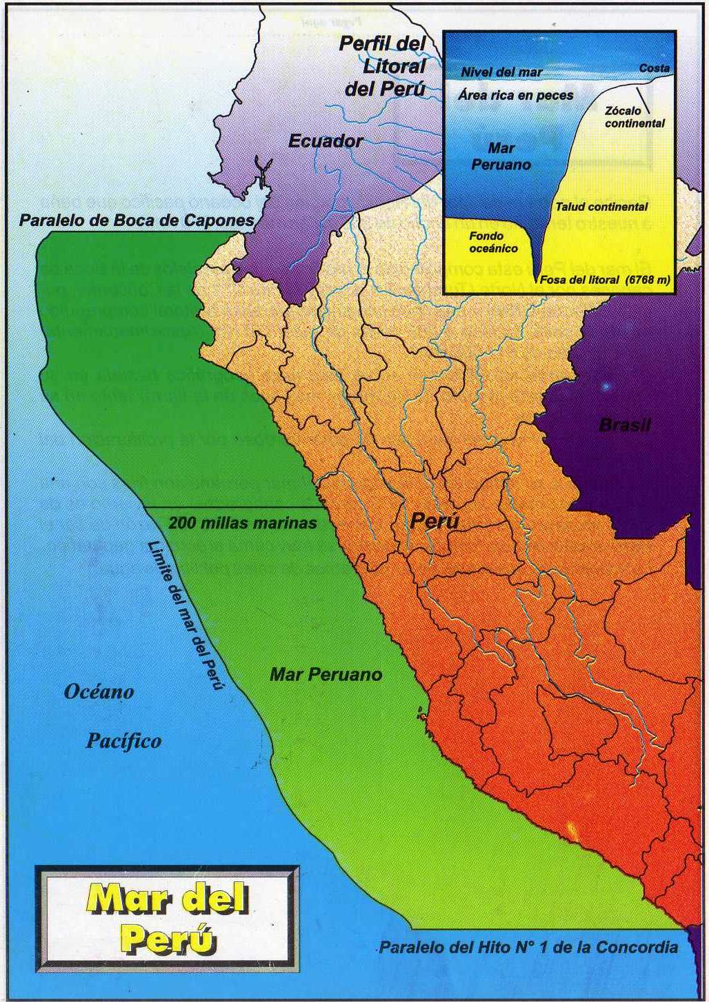 PARA MIS TAREAS: MAPA DEL MAR PERUANO