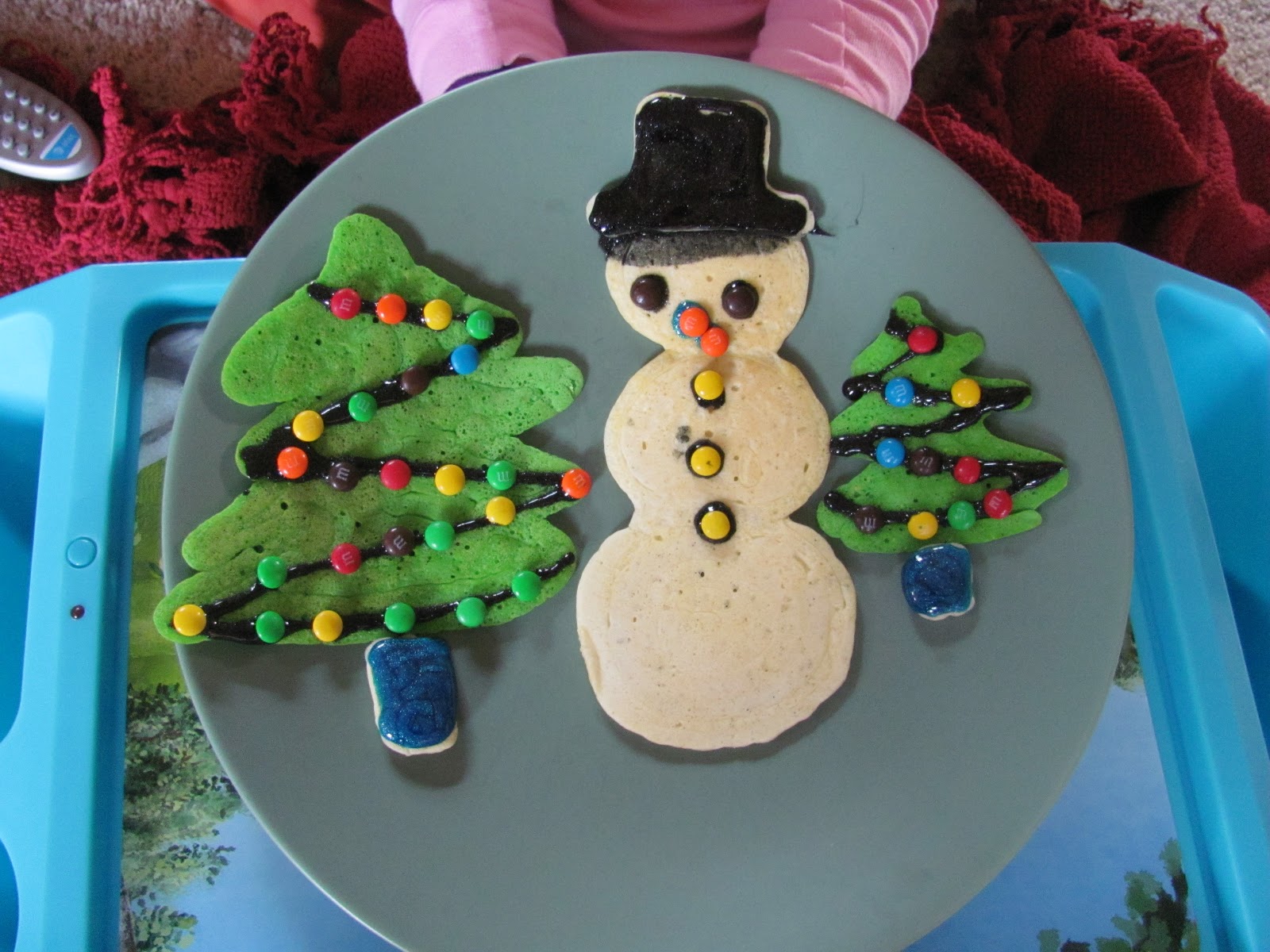 With Blonde Ambition: Build your own snowman Pancakes