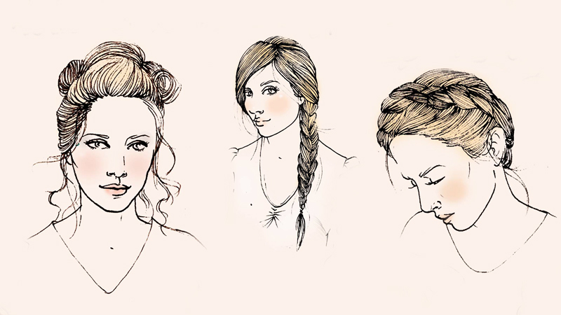 Rubi Jones X Samantha Hahn Illustrated Hair Tutorials│簡單變髮DIY! 結合插畫的編髮教學