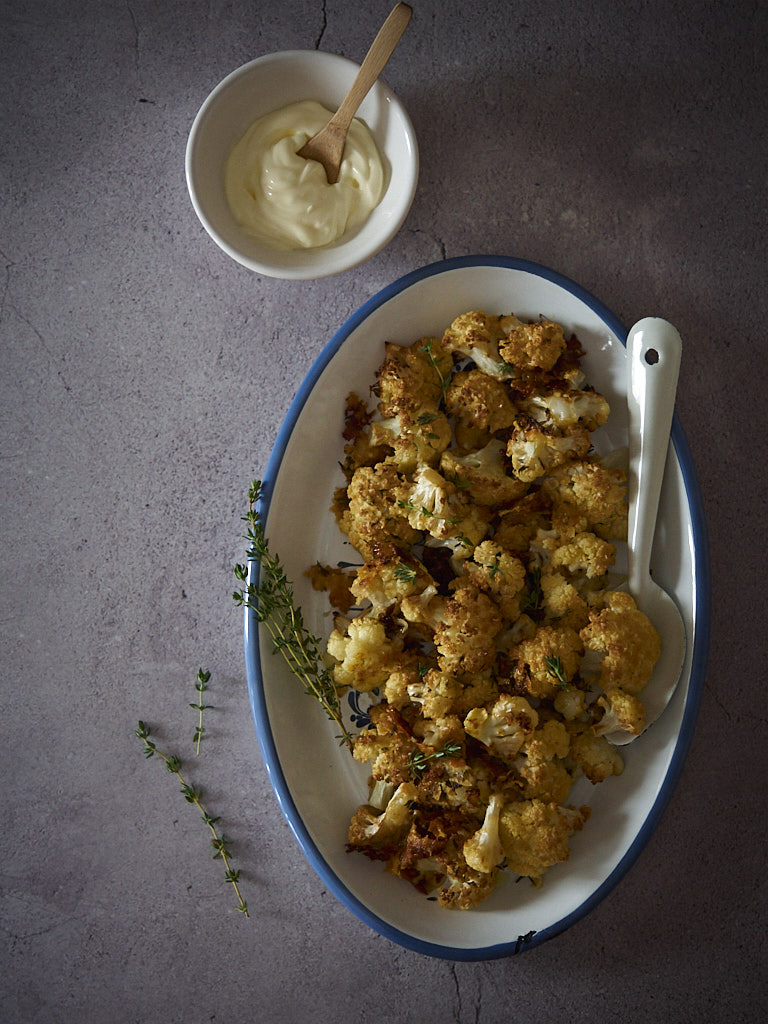 Coliflor al horno con queso Parmesano | Cocido de Sopa
