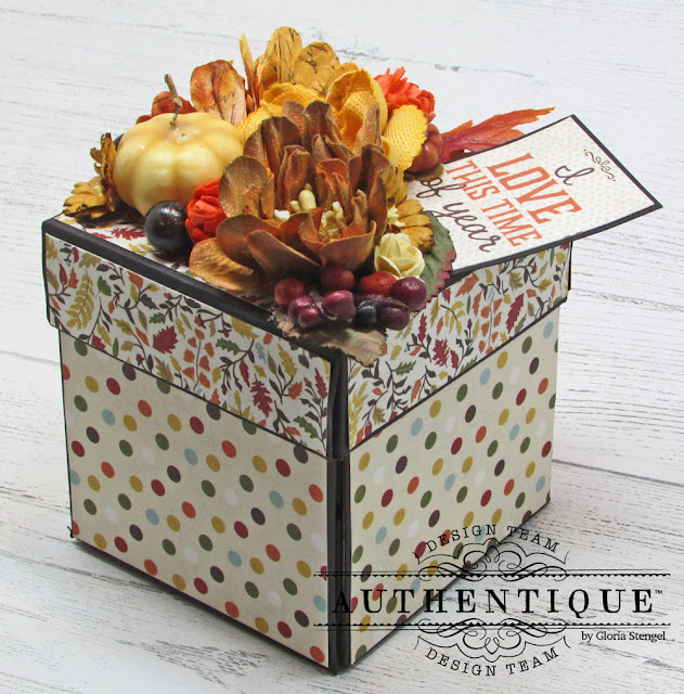 Scraps of Life: Fall-themed Mini Storage Box