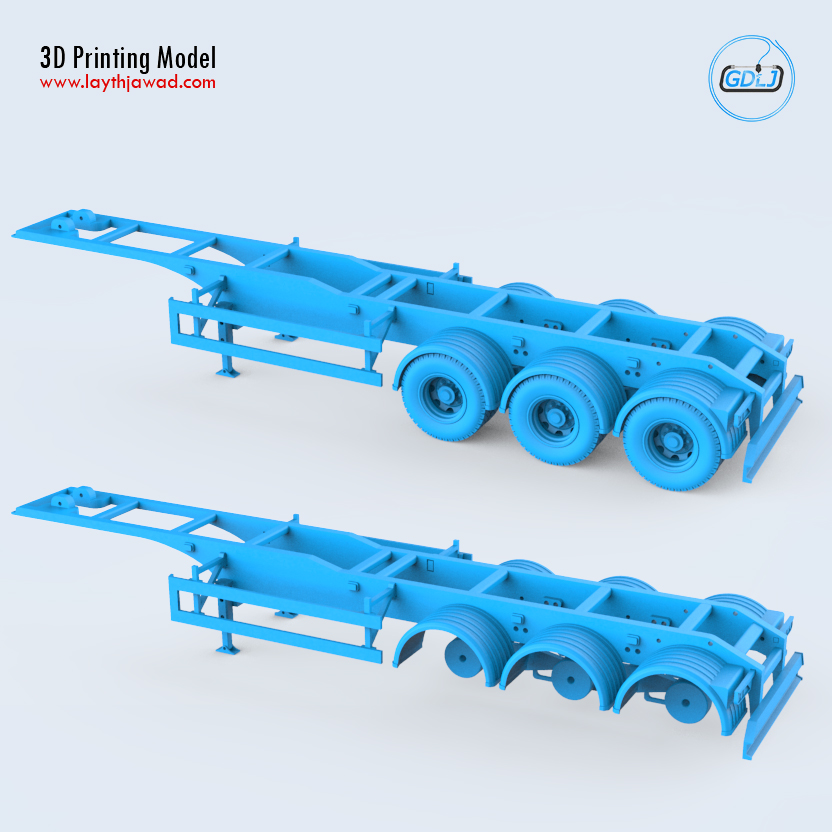 Dumper Trailer 3D Printing Model | Layth Jawad